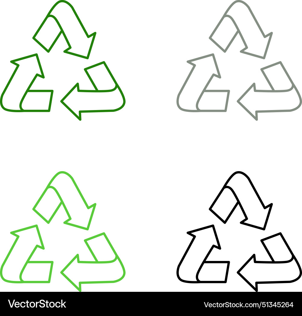 Recycle eco sign symbol logo Royalty Free Vector Image