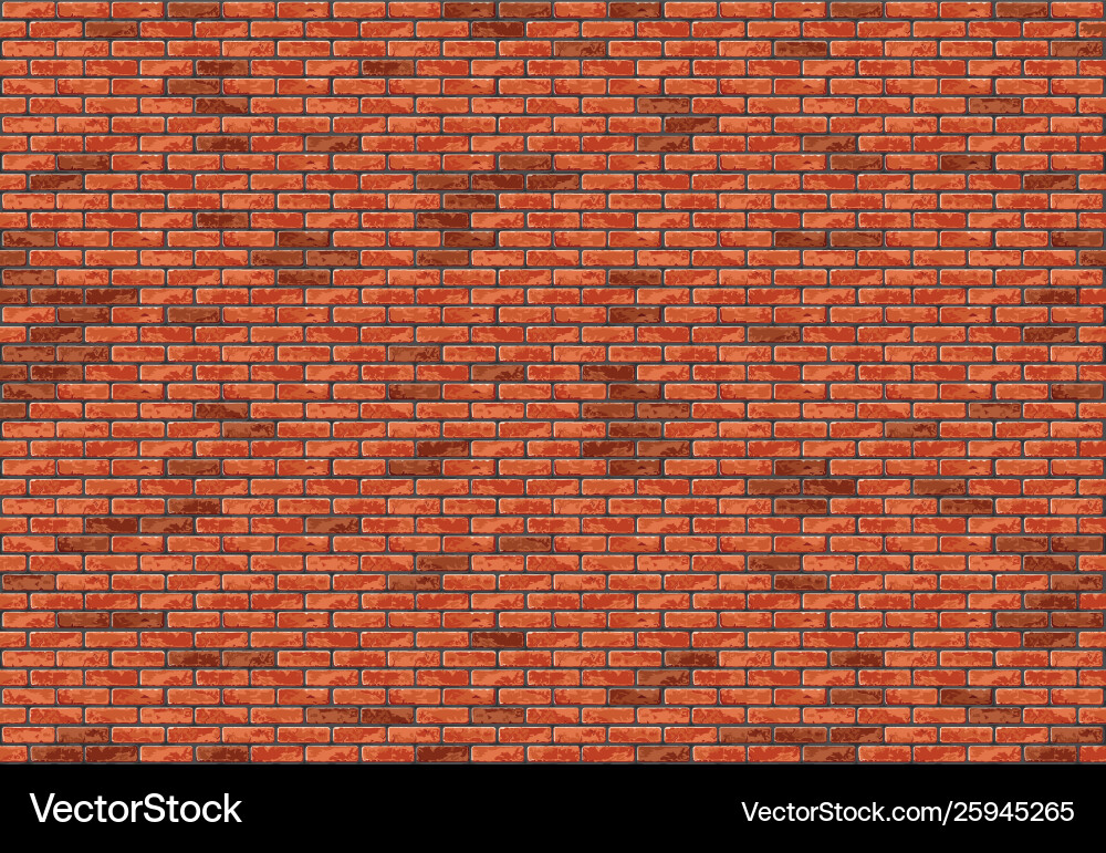 Red brick wall Royalty Free Vector Image - VectorStock