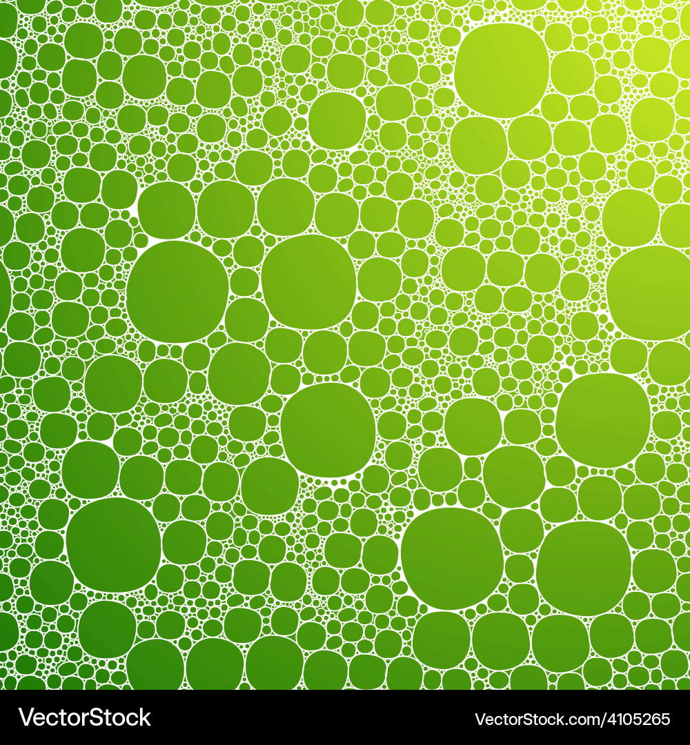 Green And White Bubbles Background