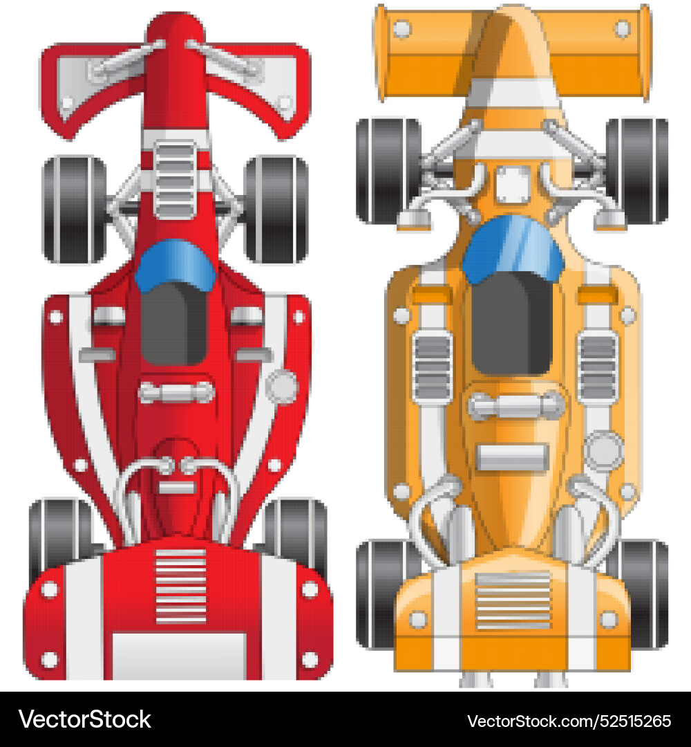 Set of racing cars Royalty Free Vector Image - VectorStock