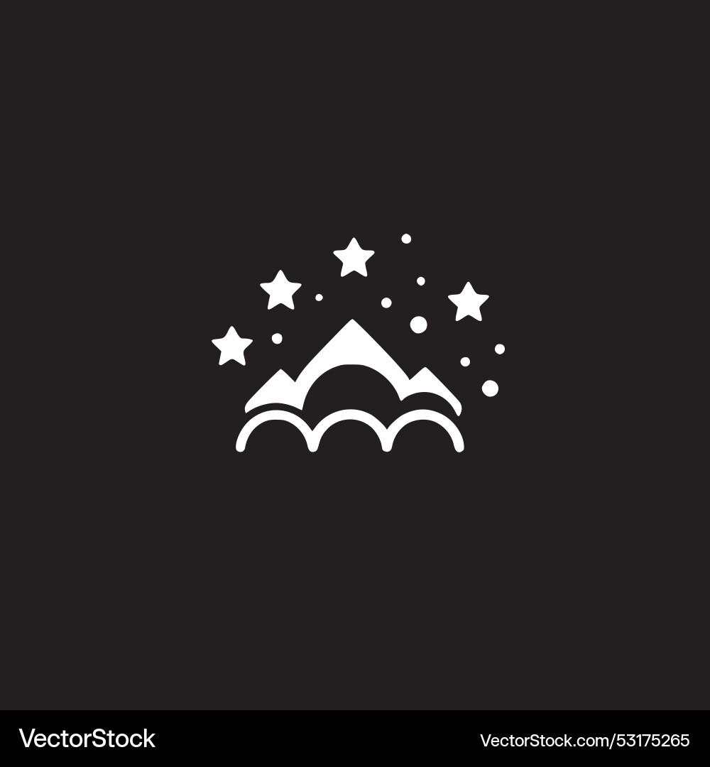 Stars - minimalist and simple silhouette Vector Image