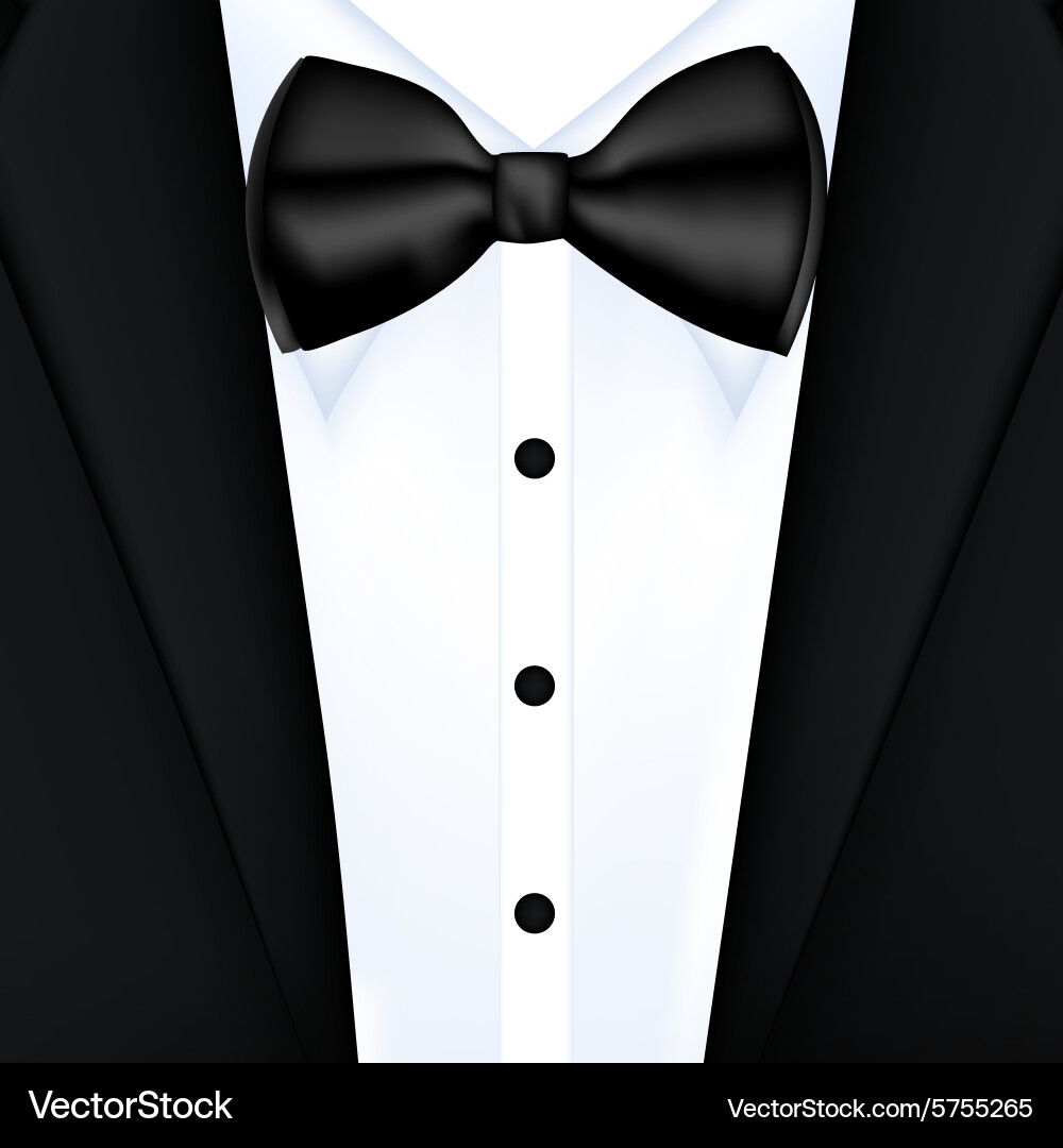 Tuxedo background Royalty Free Vector Image - VectorStock
