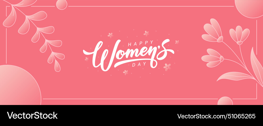 Womens day banner design Royalty Free Vector Image