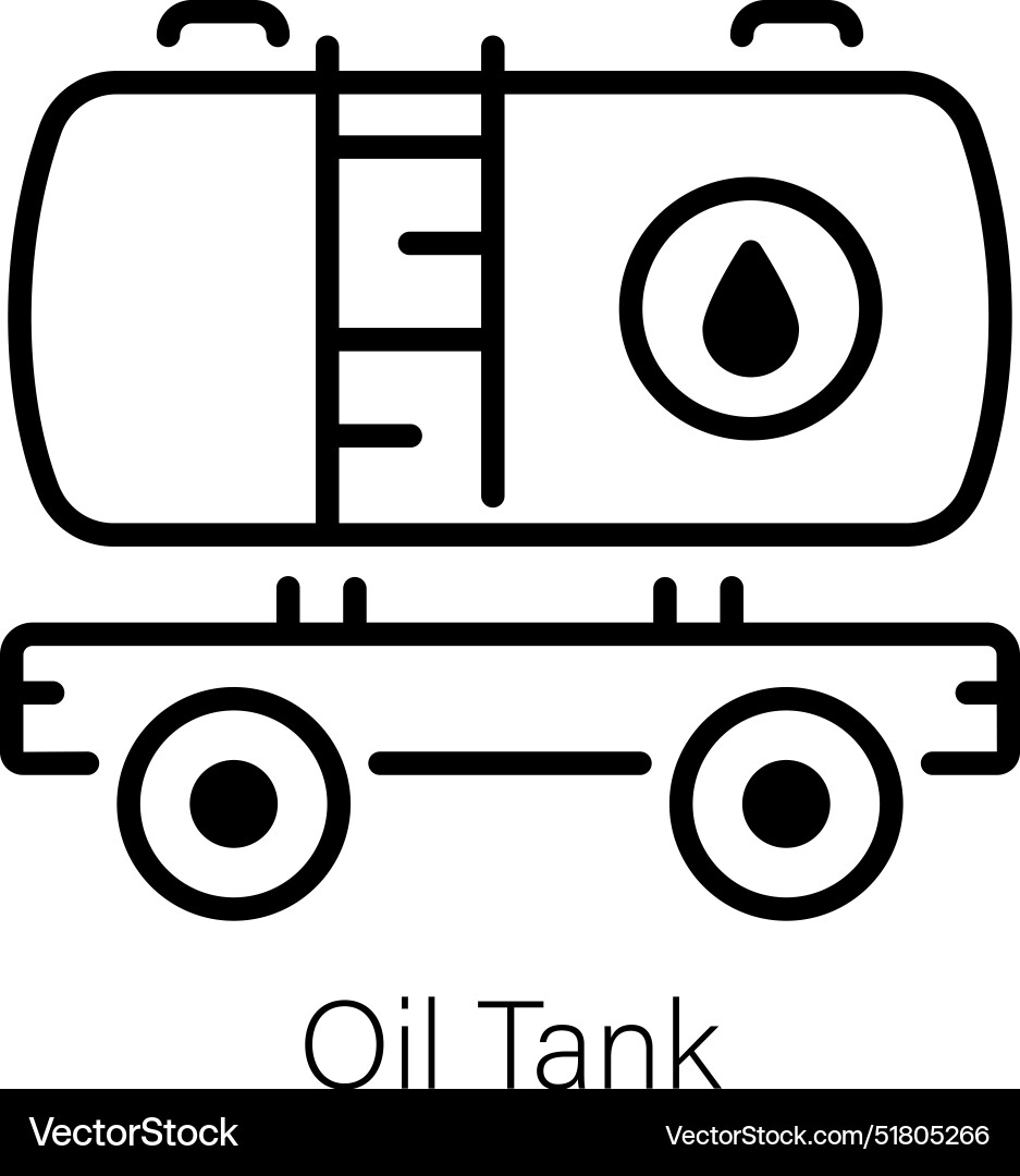 Oil tank Royalty Free Vector Image - VectorStock