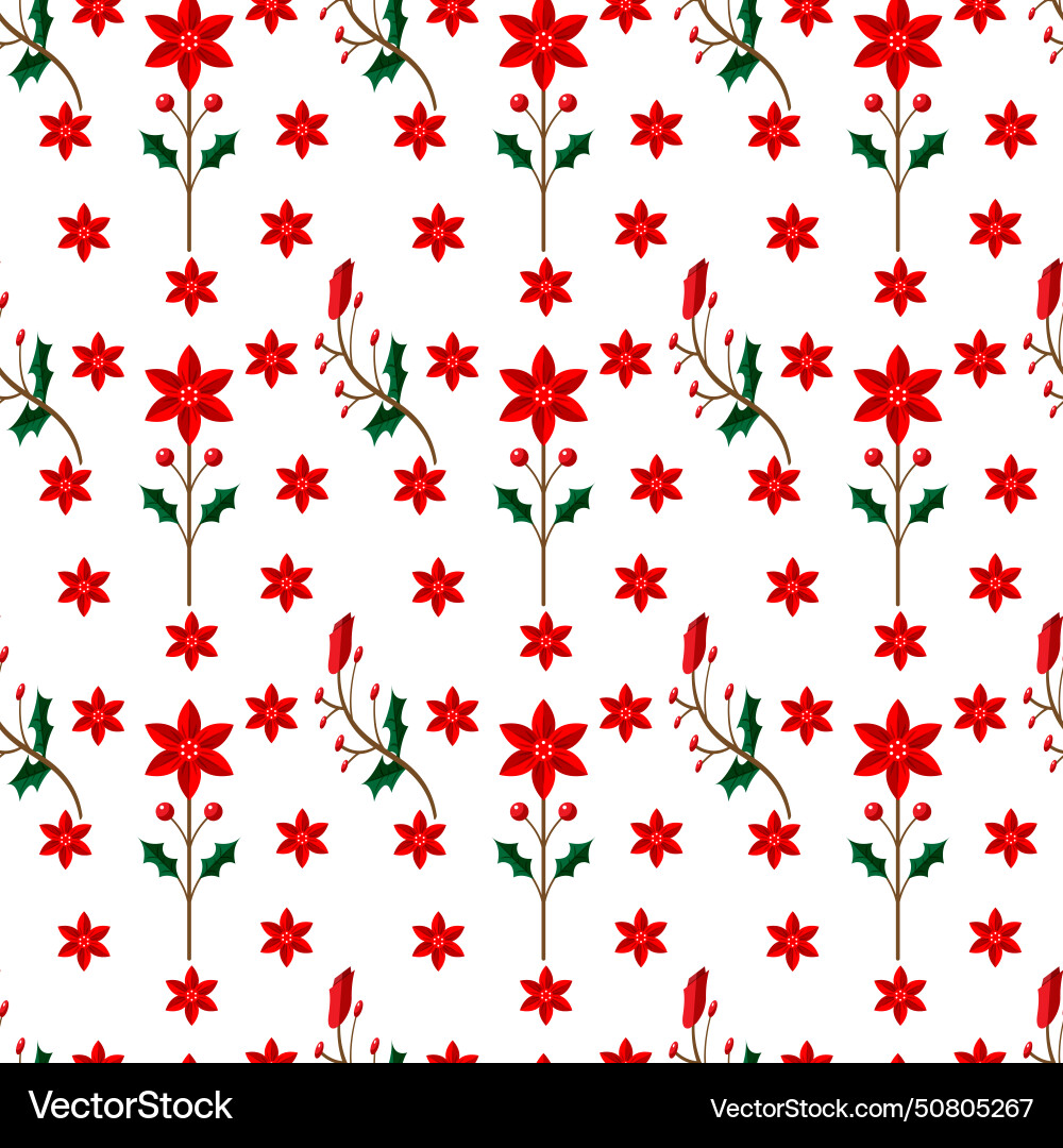 Free pressed flowers pattern Royalty Free Vector Image