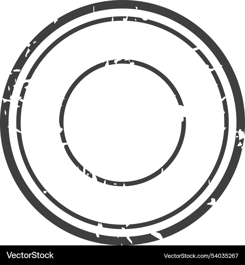 Grunge Double Circle Stamp Royalty Free Vector Image