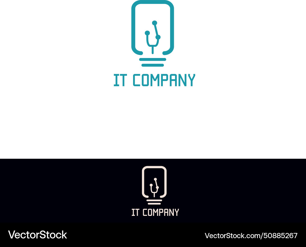 It logo Royalty Free Vector Image - VectorStock