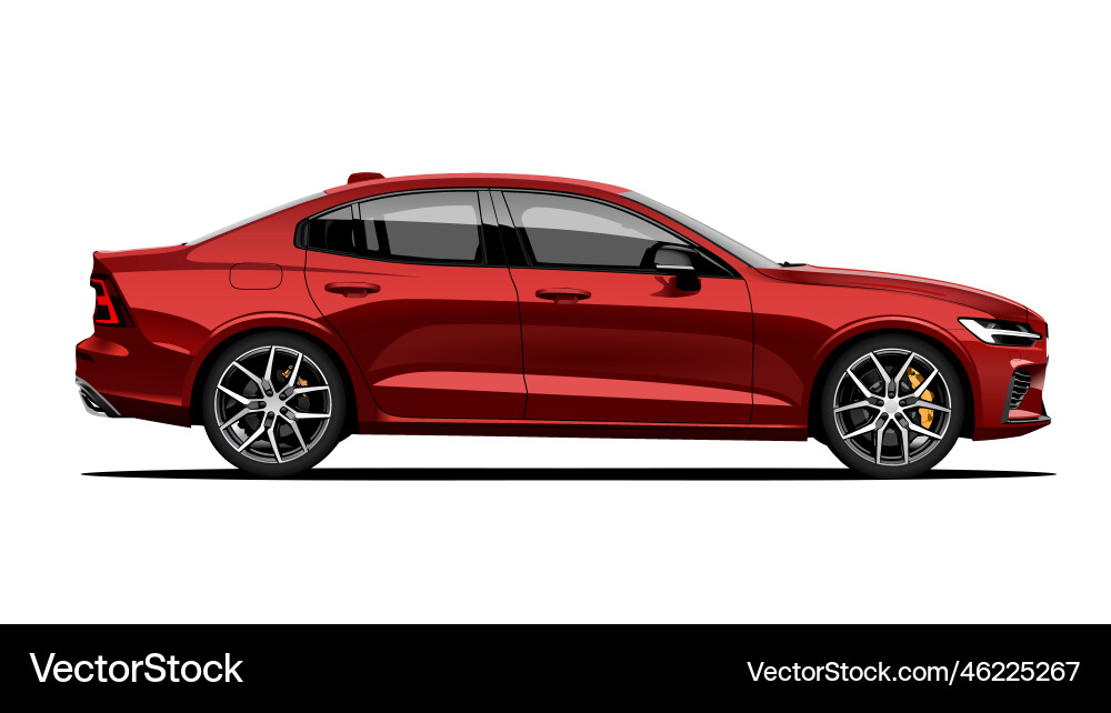 Realistic car Royalty Free Vector Image - VectorStock