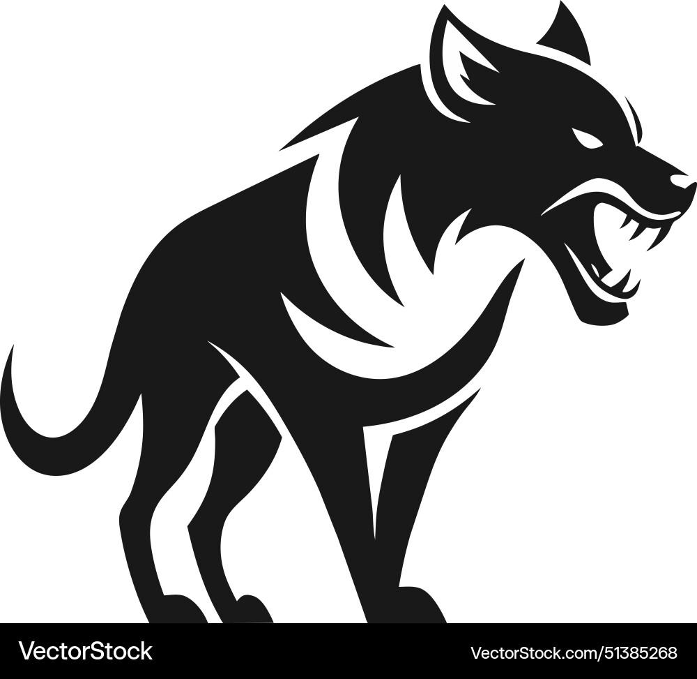 Fierce hyena logo Royalty Free Vector Image - VectorStock