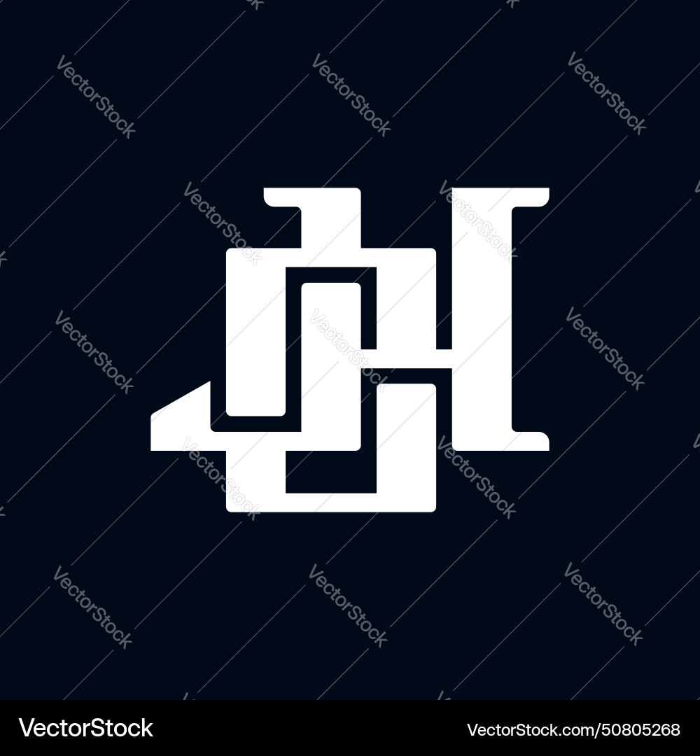 Letter joh logo Royalty Free Vector Image - VectorStock