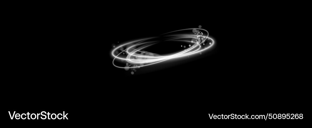 Light trail wave fire path trace line car lights Vector Image