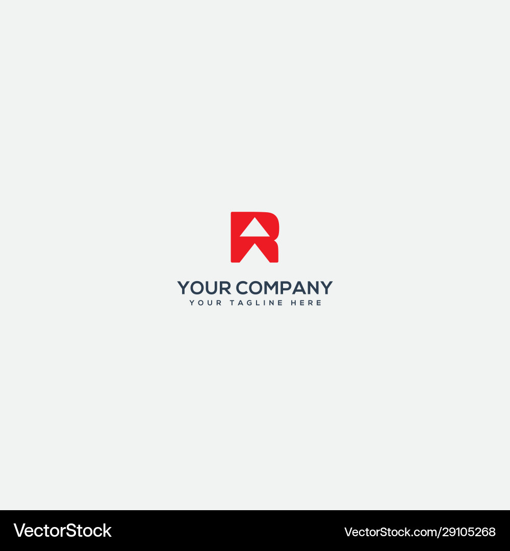 Simple fast track logo speed and r design Vector Image