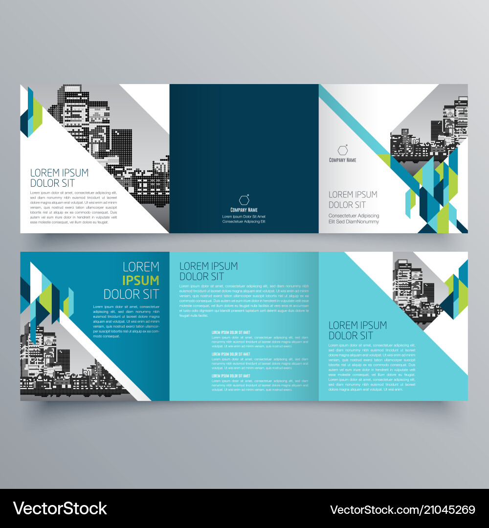 Brochure design template Royalty Free Vector Image