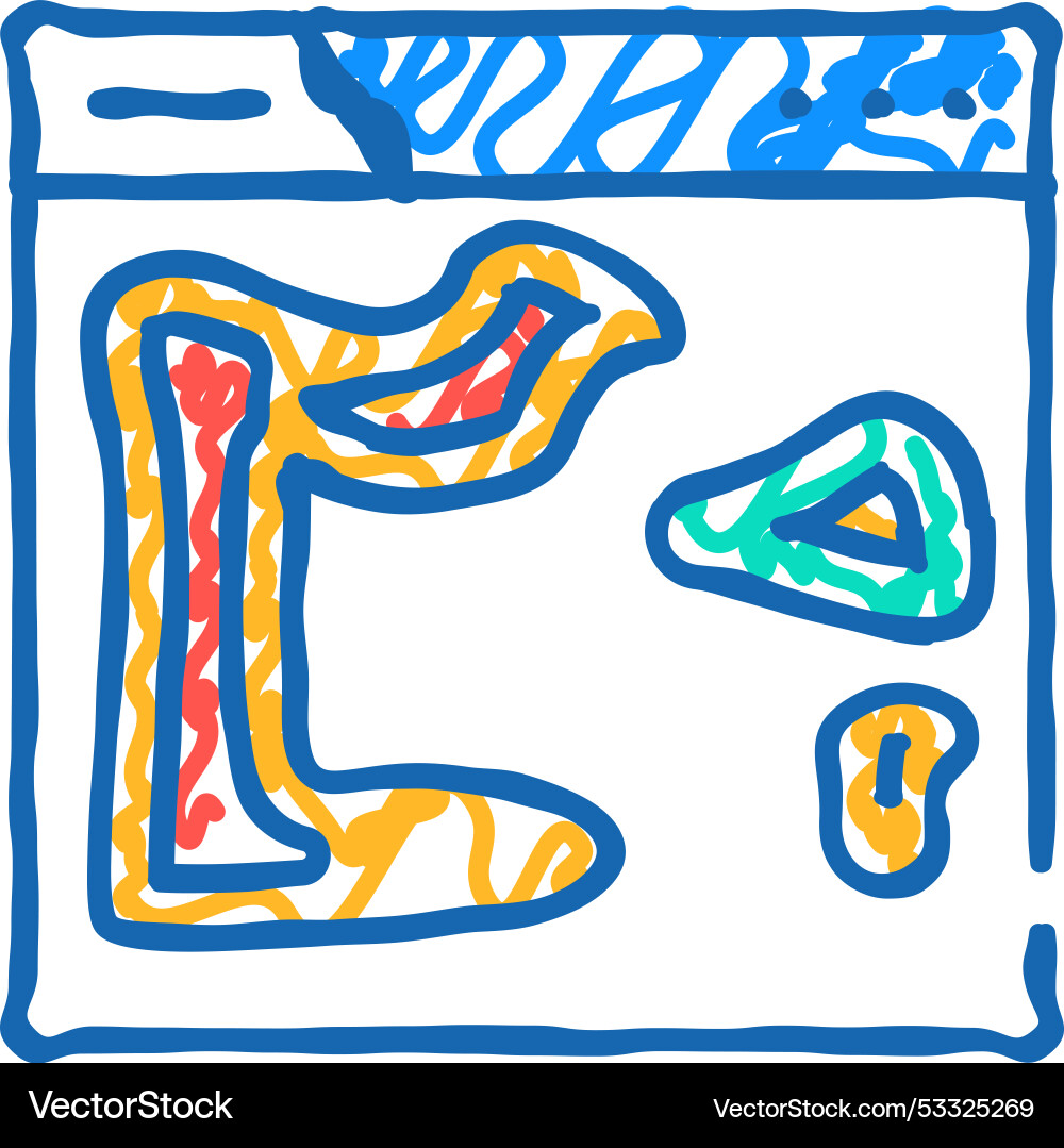 Heatmap ux ui design icon doodle Royalty Free Vector Image Heatmap ux ui design icon doodle Royalty Free Vector Image