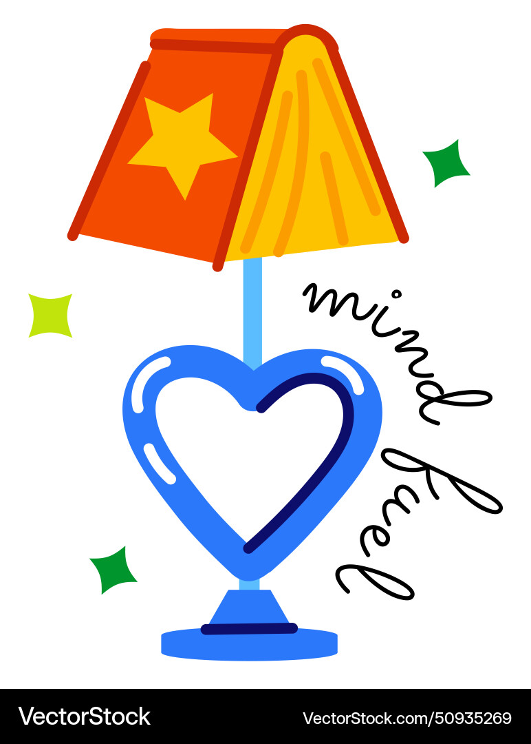 Study lamp Royalty Free Vector Image - VectorStock