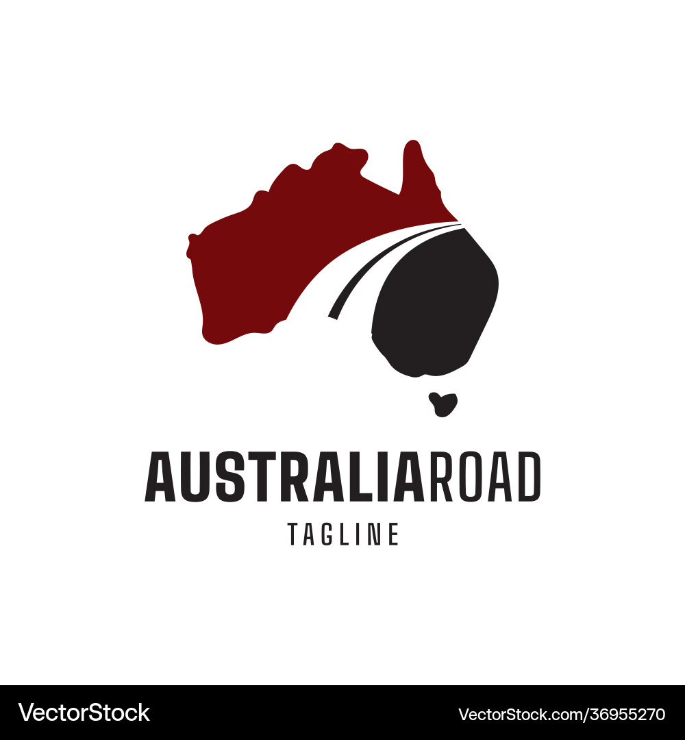 Australian road logo Royalty Free Vector Image