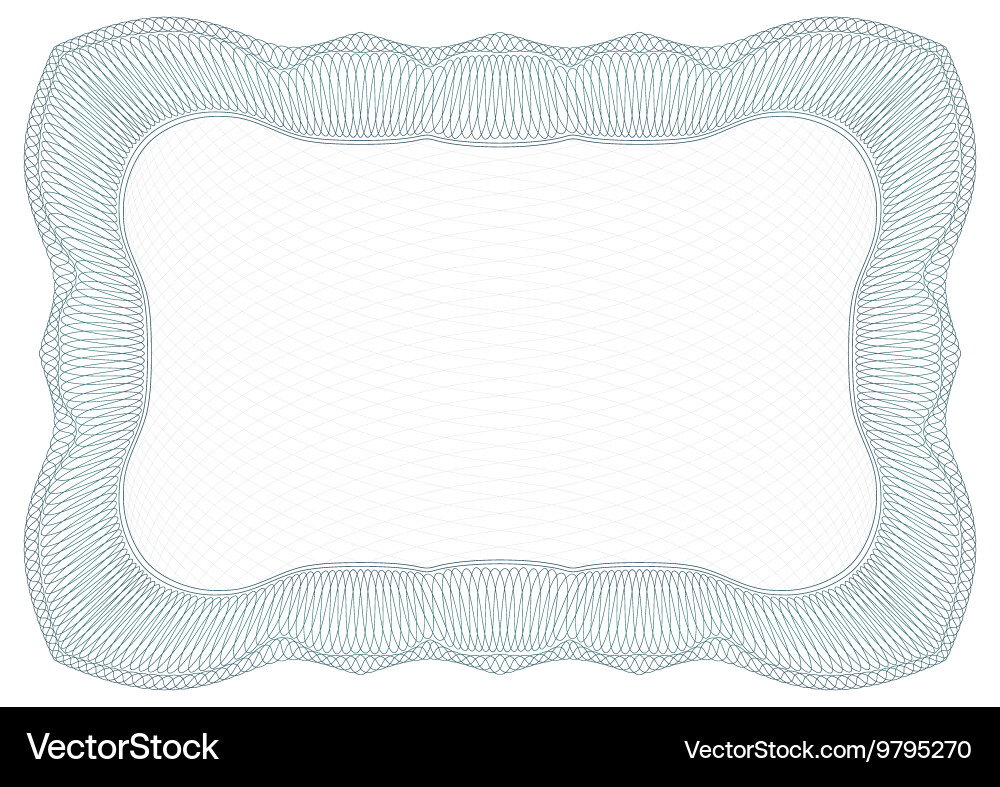 Intricate Guilloche Frame Royalty Free Vector Image