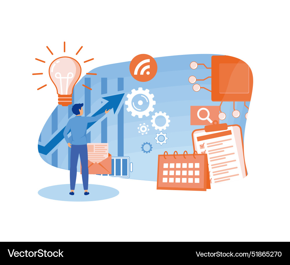 Performance tools and software solutions abstract Vector Image