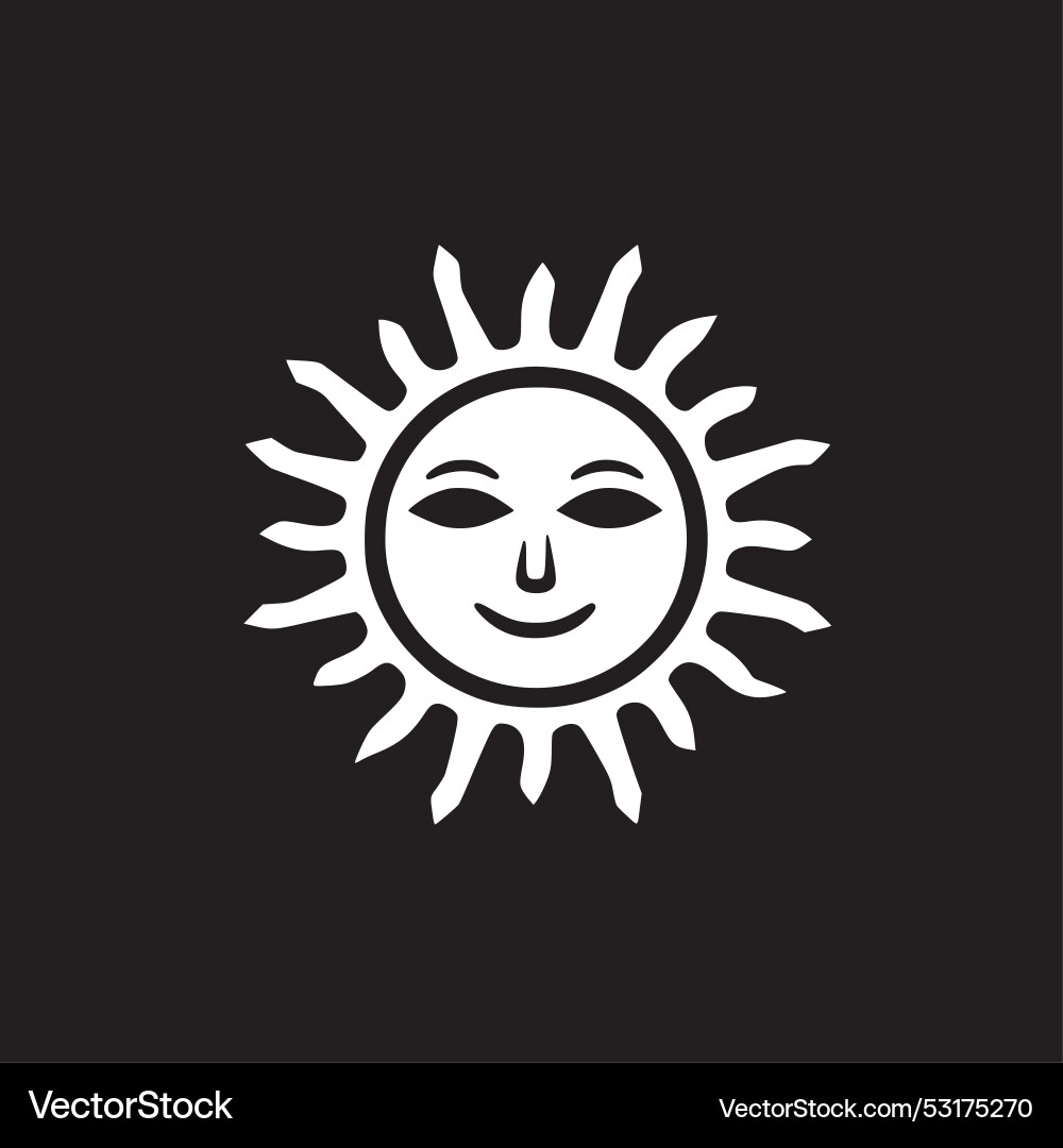 Sun - high quality logo - ideal for t-shirt Vector Image