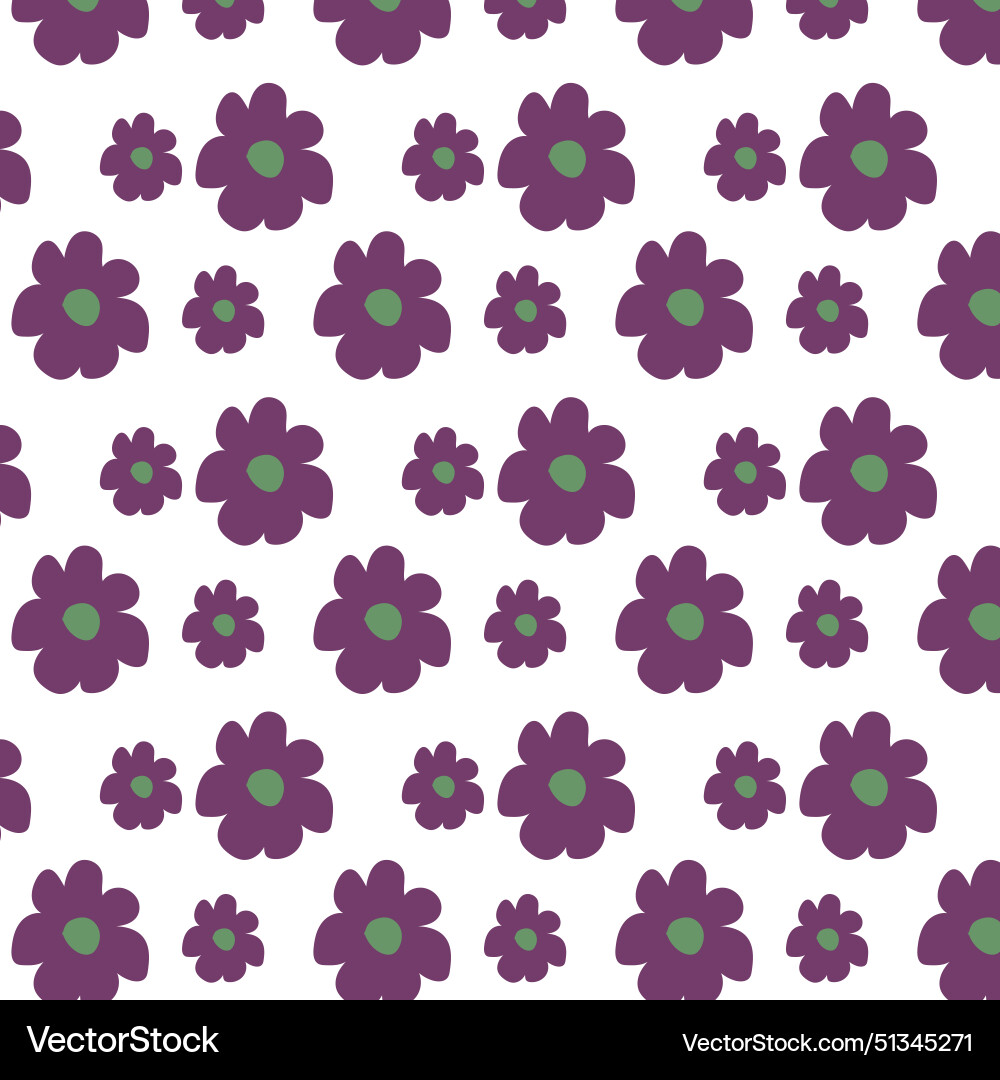 Beautiful hand-drawn floral pattern design Vector Image