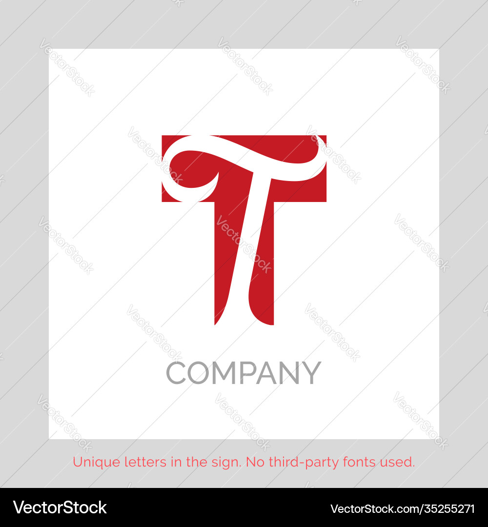 Letter sign design Royalty Free Vector Image - VectorStock