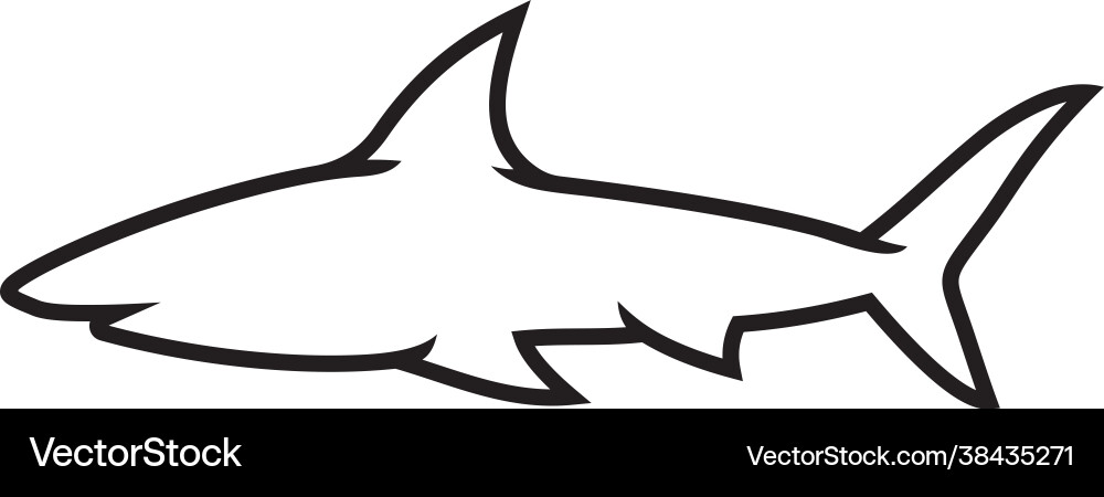 Shark Royalty Free Vector Image - VectorStock