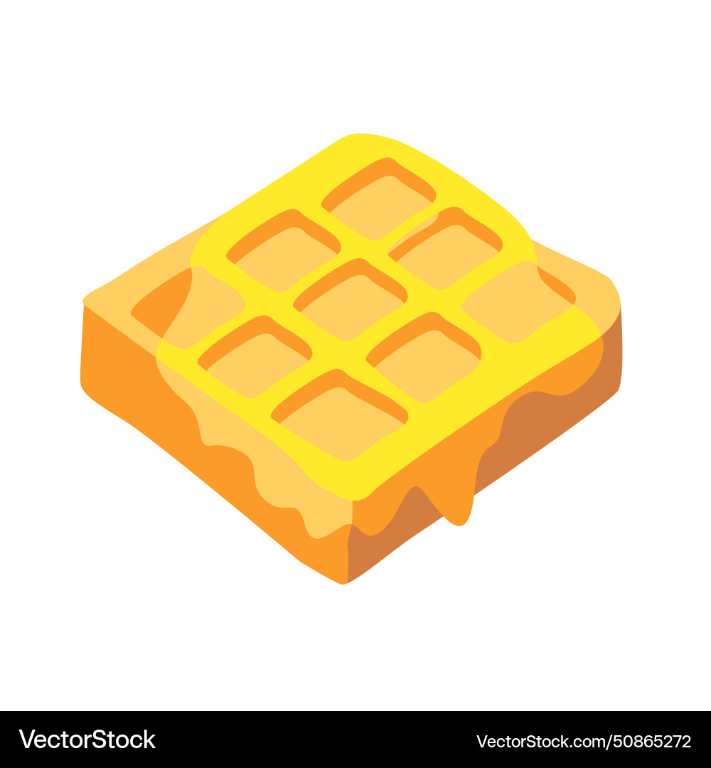 Cartoon waffles Royalty Free Vector Image - VectorStock