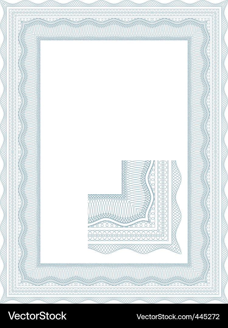 Guilloche border Royalty Free Vector Image - VectorStock