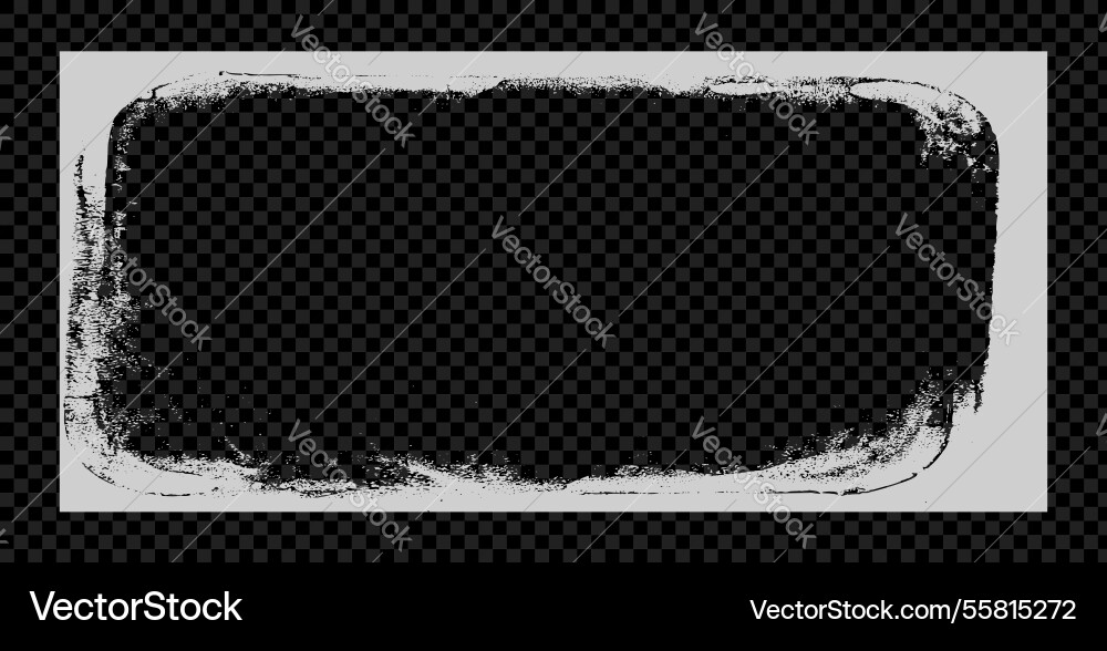 Photo grunge horizontal frame template ink paint Vector Image