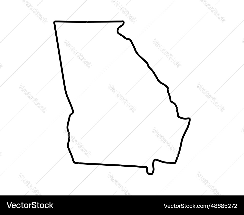 Georgia Counties Map Vector Images (over 2,800)