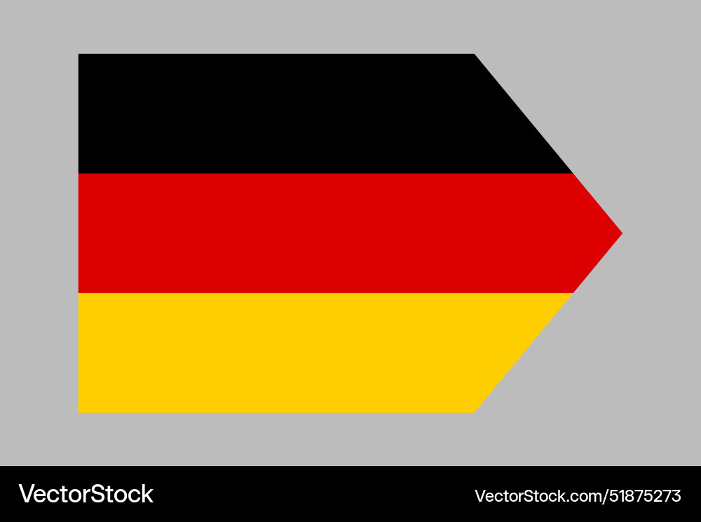 Germany flag sign Royalty Free Vector Image - VectorStock
