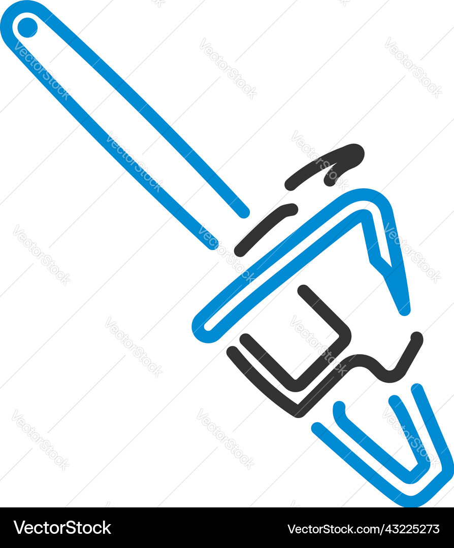 Icon of chain saw Royalty Free Vector Image - VectorStock