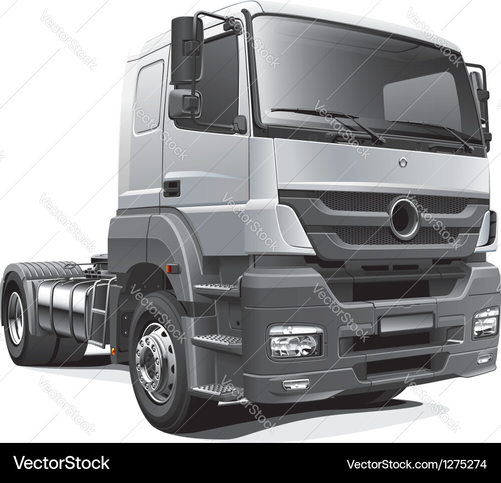 Heavy tractor unit Royalty Free Vector Image - VectorStock