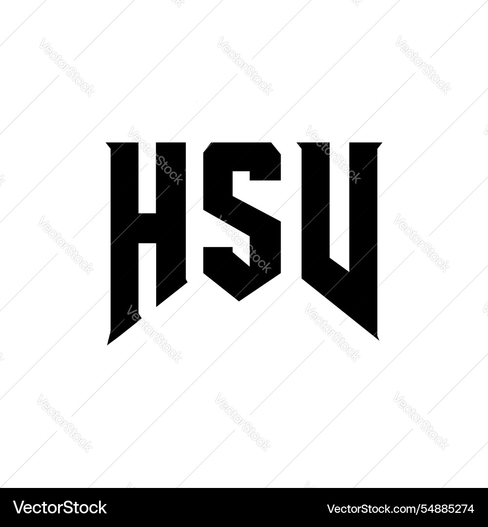 Hsv letter logo design for technology company Vector Image