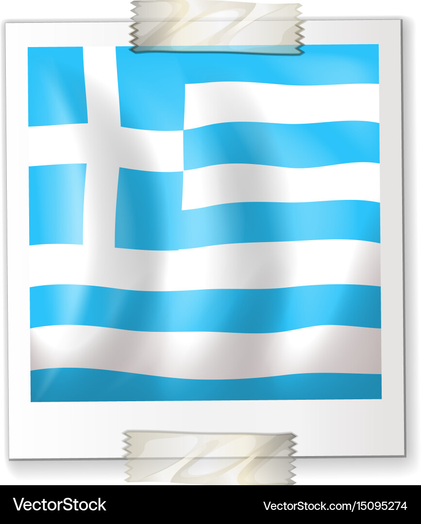 Israel flag on square paper Royalty Free Vector Image