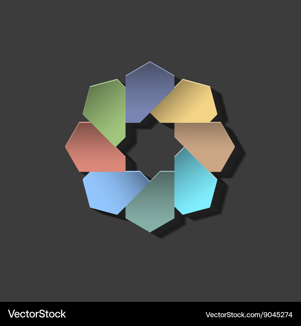 Paper banners trendy design for infographics Vector Image