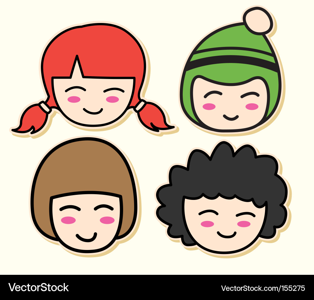 Cartoon face Royalty Free Vector Image - VectorStock