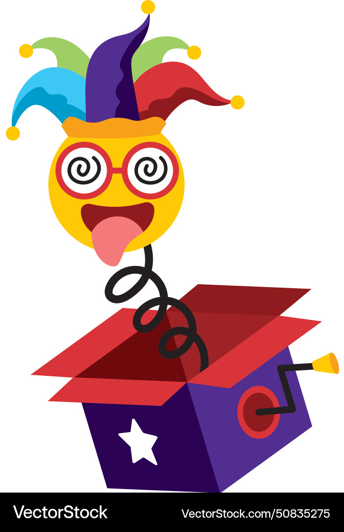 Fools day clown Royalty Free Vector Image - VectorStock