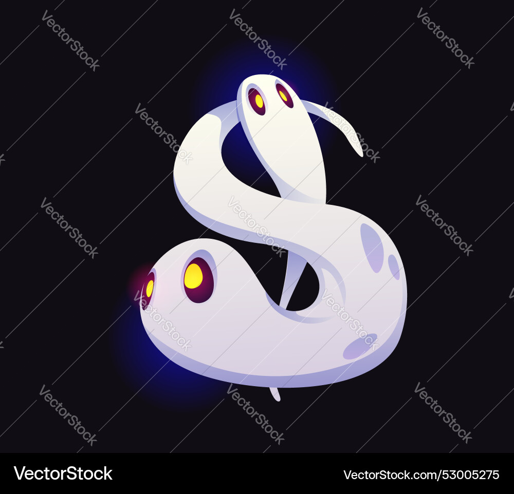 Halloween ghost font dollar sign in shape spook Vector Image