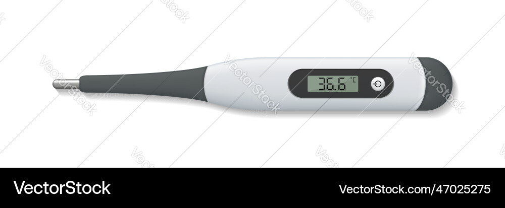 Medical thermometer realistic electronic measure Vector Image