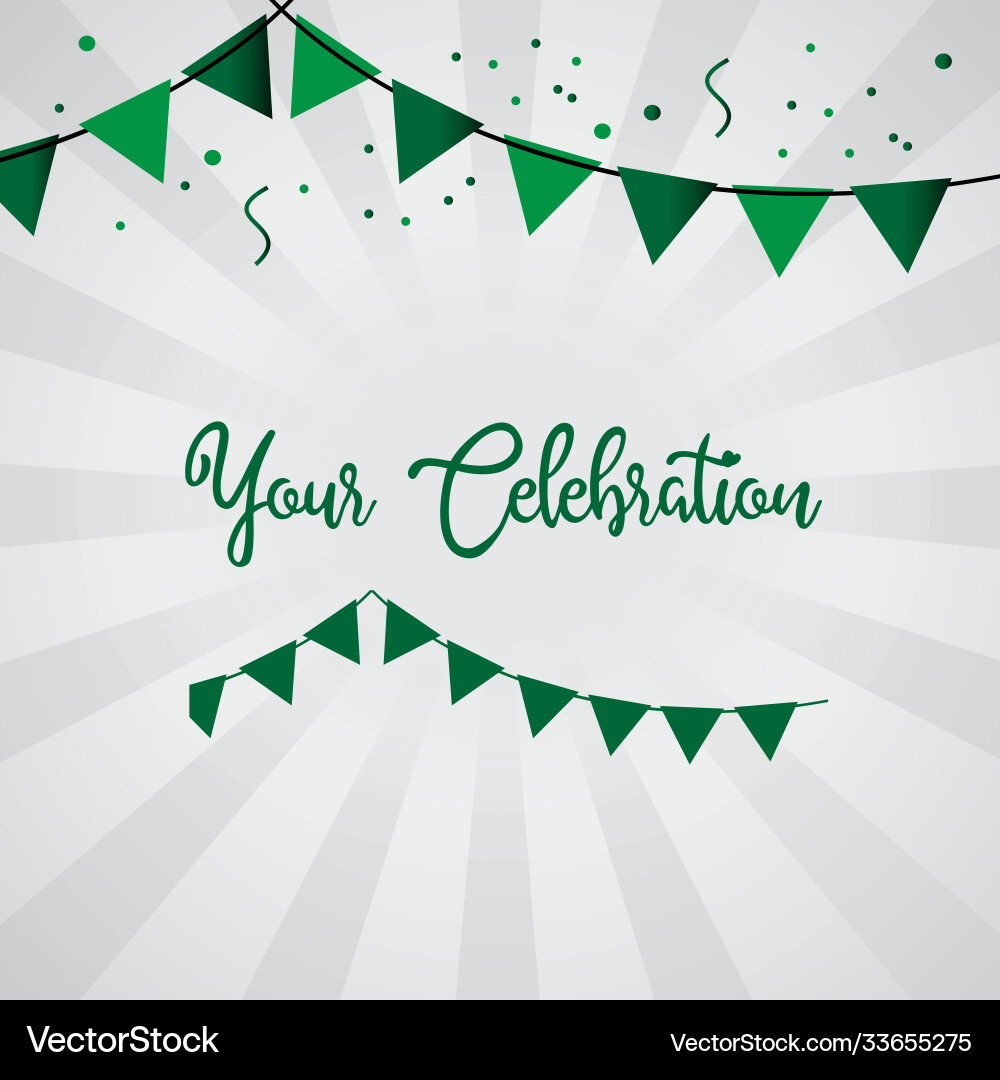 Your celebration template design Royalty Free Vector Image