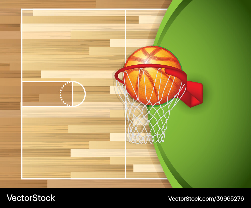 Basketball hoop Royalty Free Vector Image - VectorStock