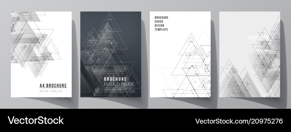 Editable layout of a4 format cover Royalty Free Vector Image