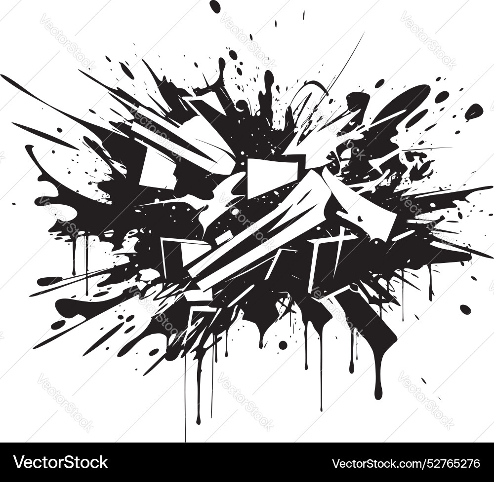 Graffiti galaxy gathering an assembly of graffiti Vector Image