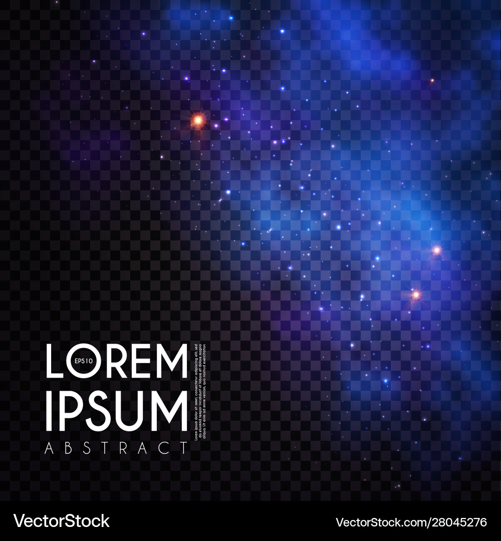 Magic fog with light on transparent background Vector Image