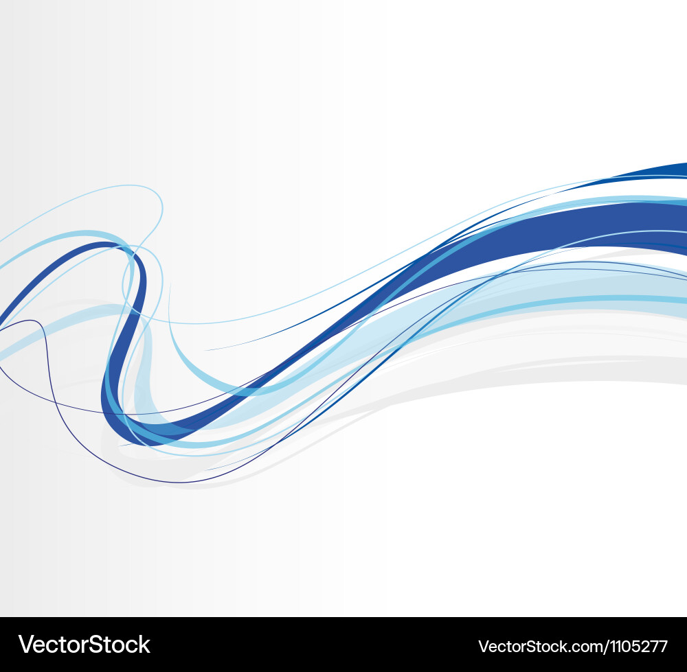 Abstract Blue Swirls Royalty Free Vector Image