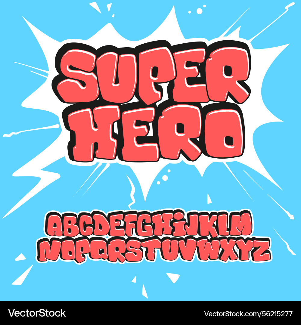 Superhero Type Vector Images (over 1,500)