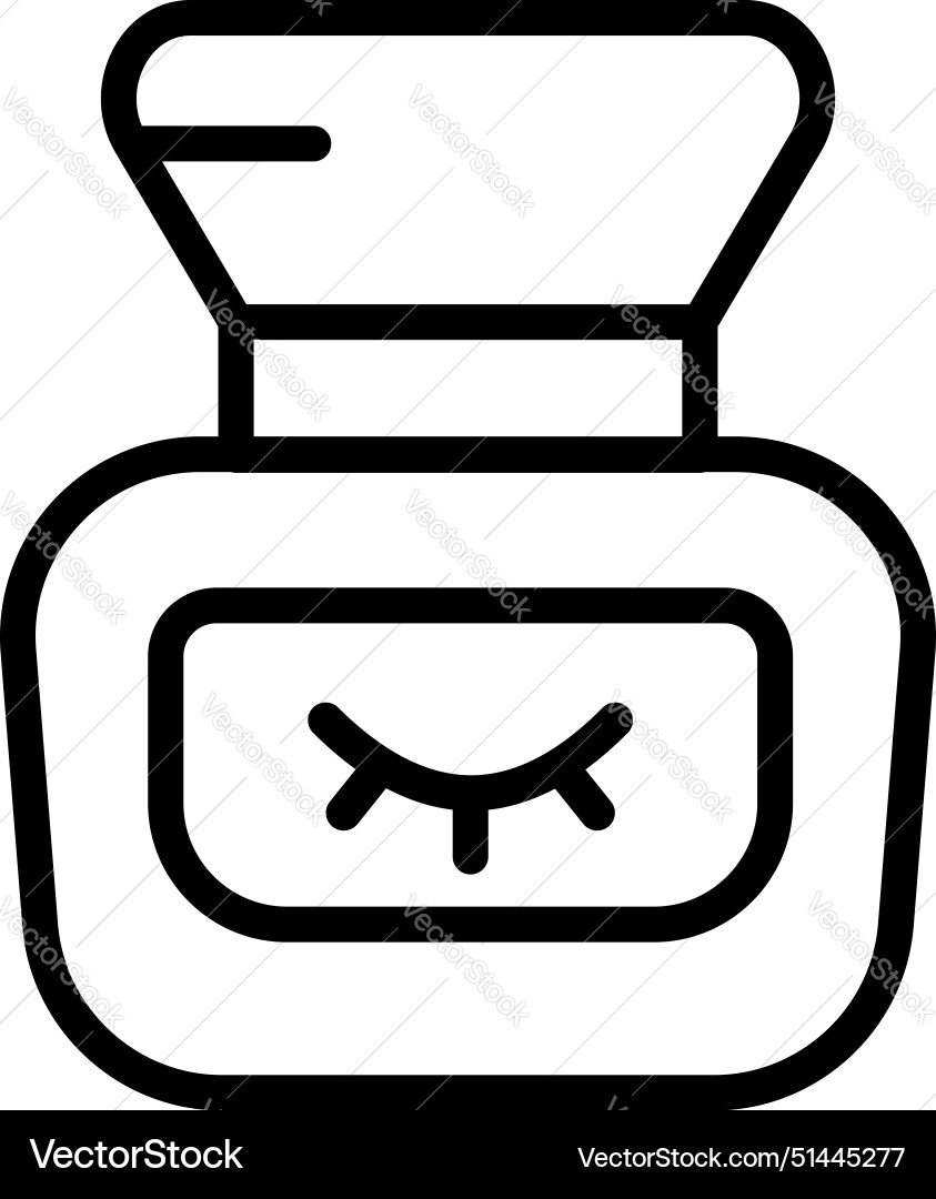 Eye cream line icon simple element from skin care Vector Image