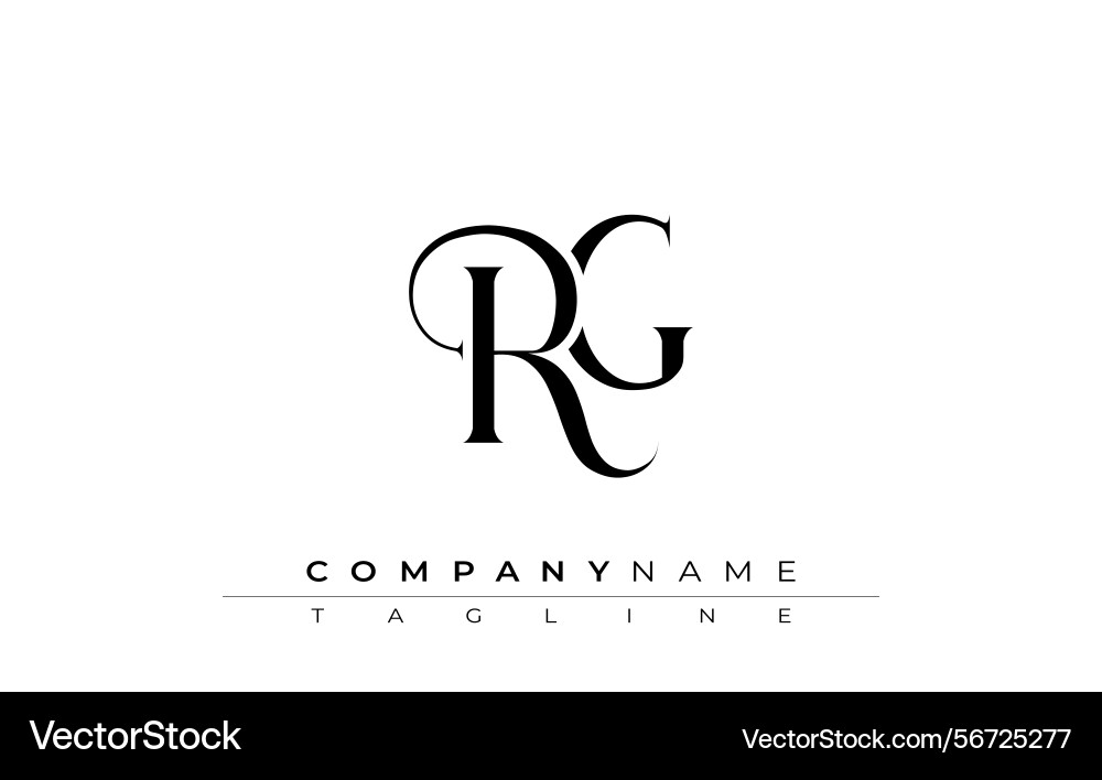 Rg Name Logo Design