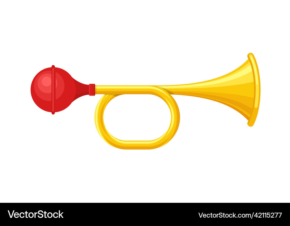 Signal horn isolated on white background air Vector Image